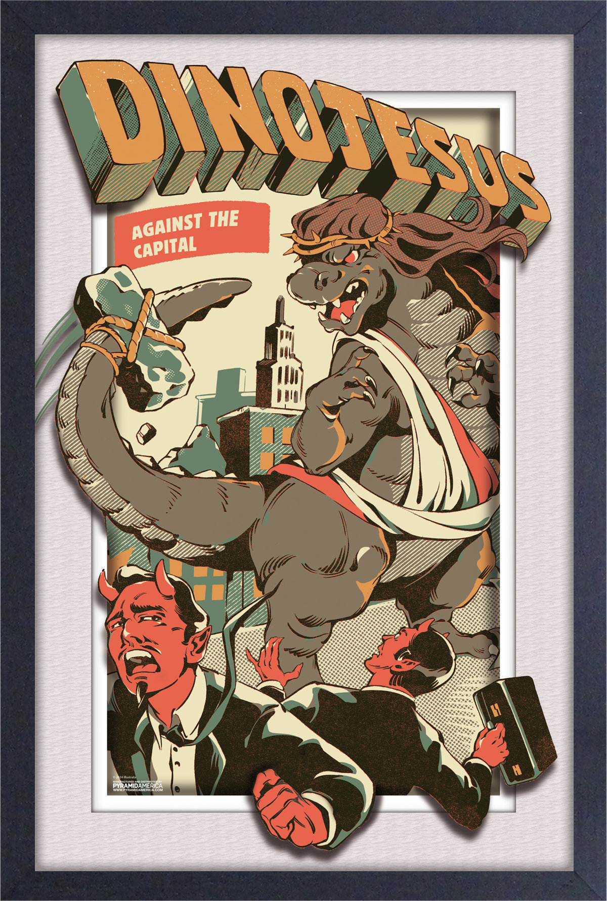 Dakota Fields Ilustrata- Dino Jesus 11x17 Under Plexi Framed Poster ...