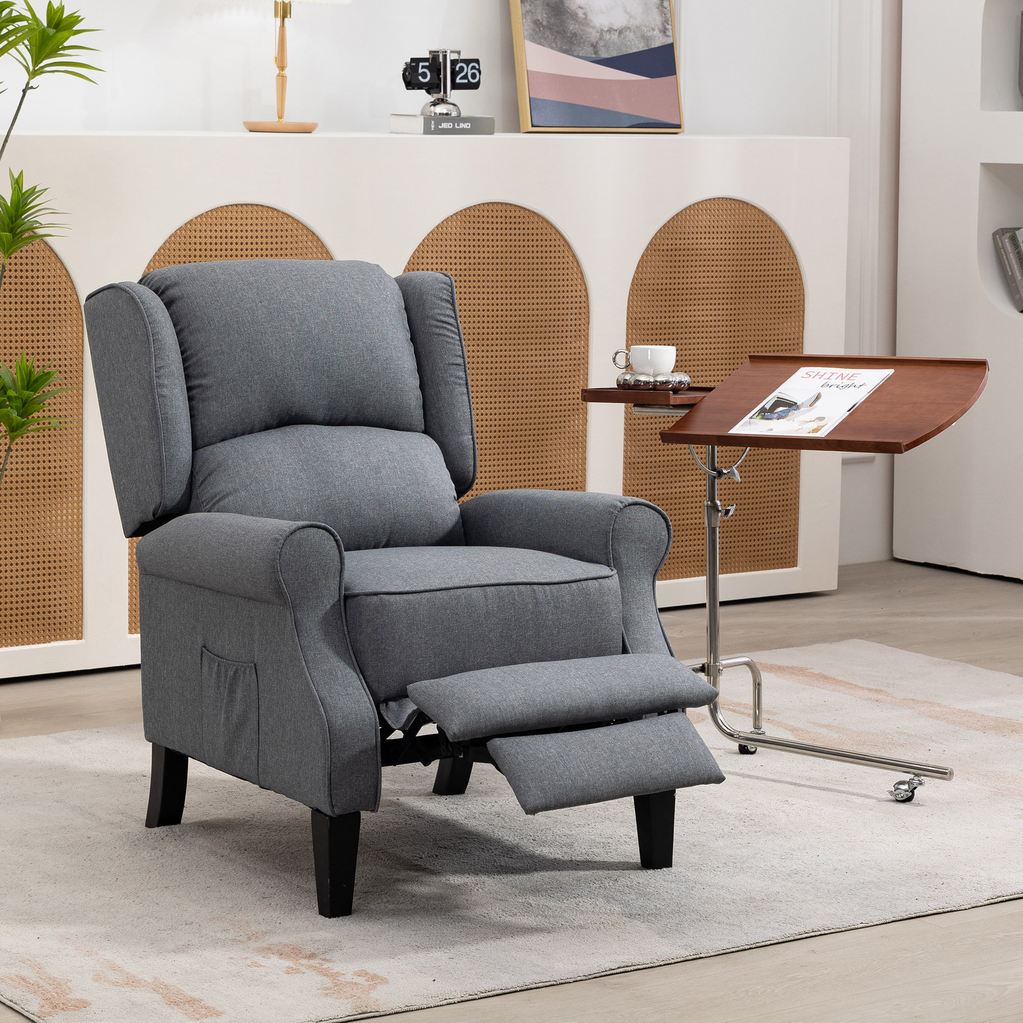 Lark Manor™ Modern Comfortable Upholstered Leisure Chair / Recliner ...