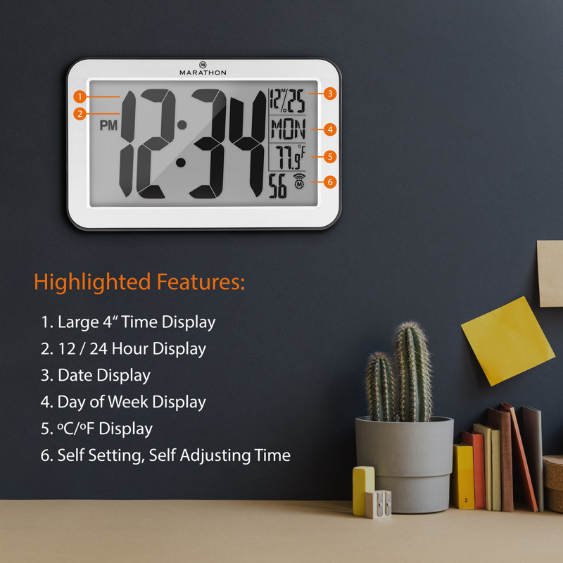 Marathon Watch Company Wall Clock & Reviews | Wayfair