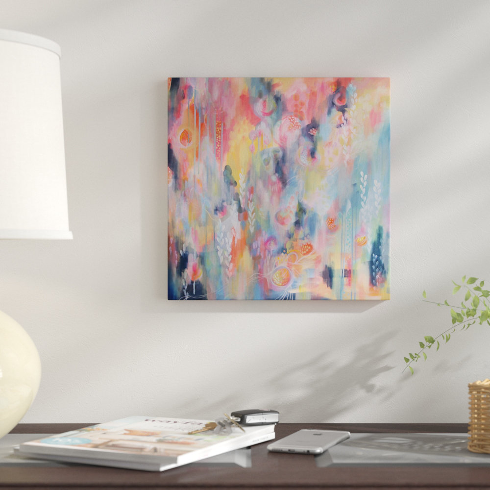 East Urban Home 'Magic Hour' Watercolor Painting Print on Wrapped ...