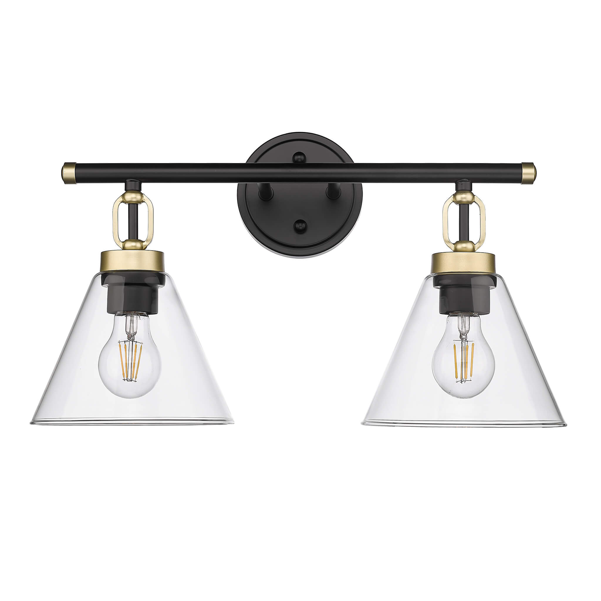 Breakwater Bay Halden Dimmable Black Vanity Light | Wayfair