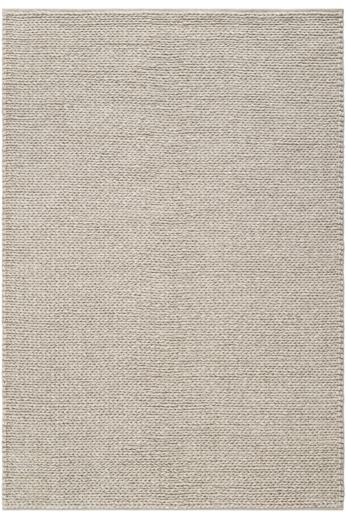 Hokku Designs Elegance Basketweave Beige Handwoven Wool Rug | Wayfair