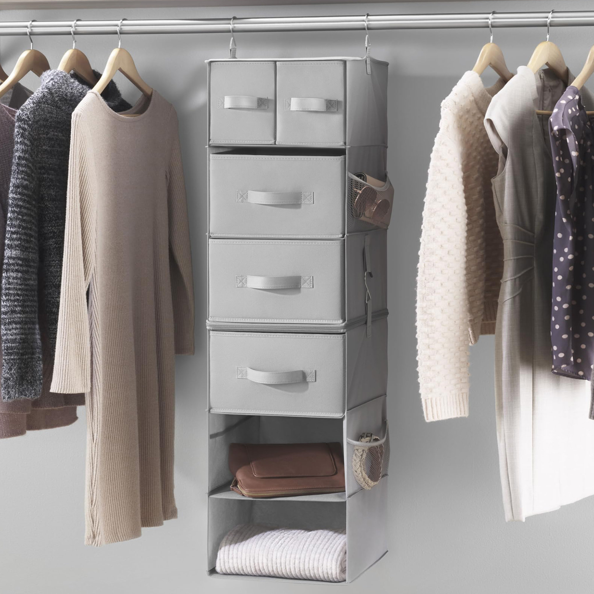 Hokku Designs Multi-Functional Hanging Organizer with Drawer Inserts- 5 ...