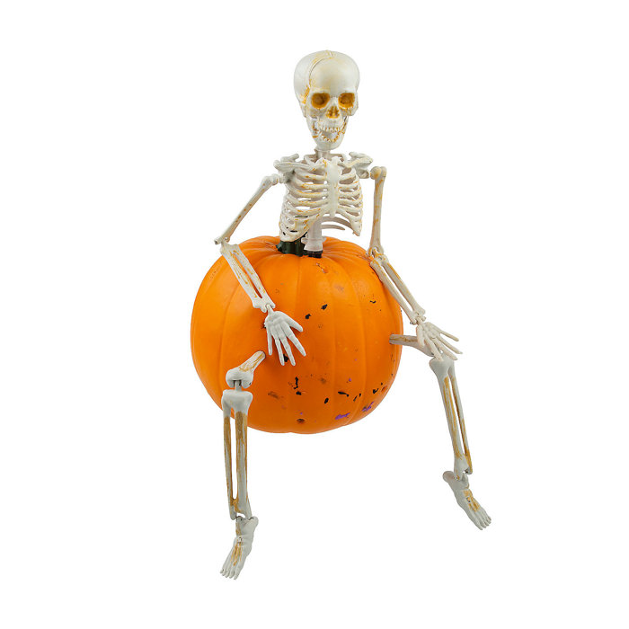 The Holiday Aisle® 5 Piece Skeleton Body Pumpkin Poke-Ins Halloween ...