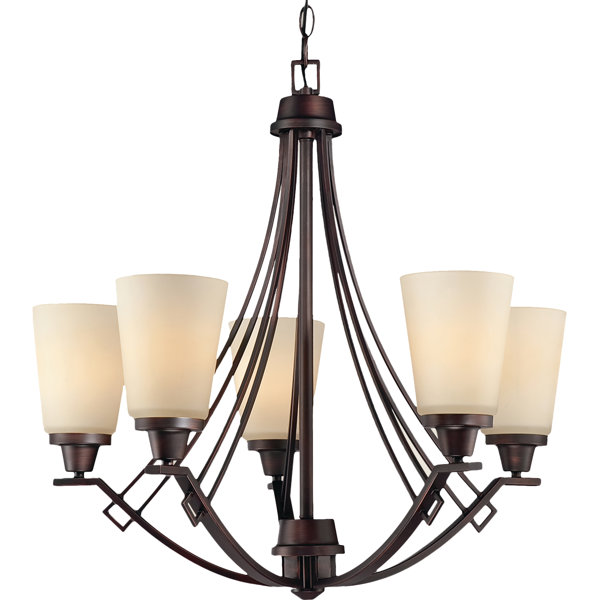 Latitude Run® Monee 5 - Light Glass Empire Chandelier - Wayfair Canada