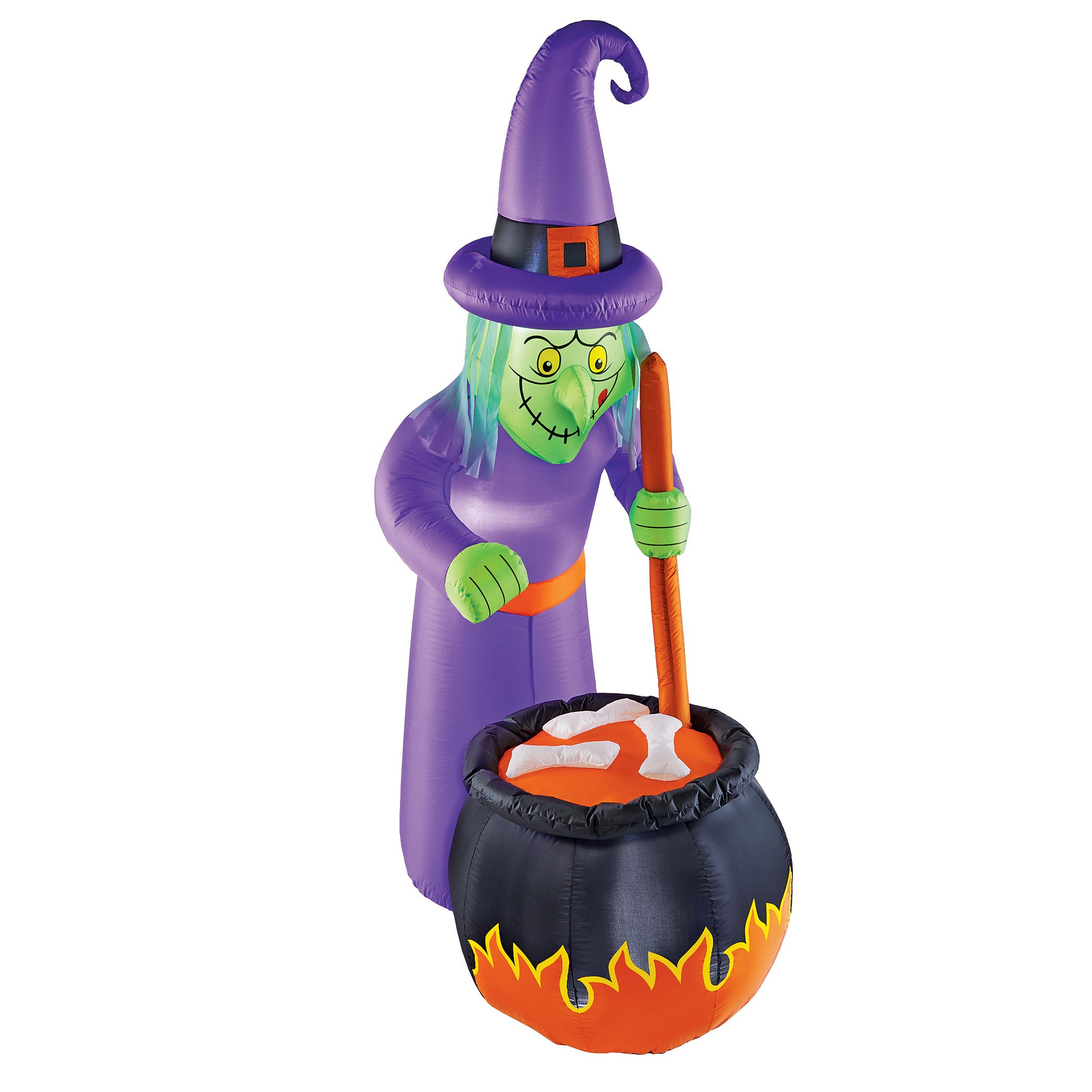 The Holiday Aisle® Inflatable Witch Halloween Decoration | Wayfair