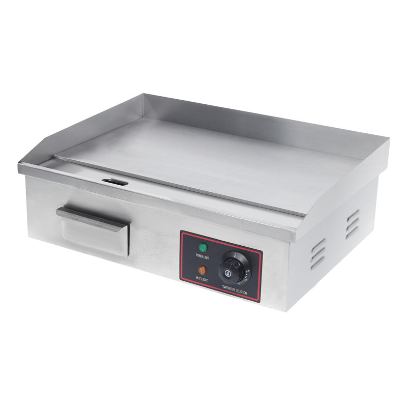 OUKANING 15.75" W x 21.26" D 1.6KW Portable Indoor/Outdoor Use Flat ...