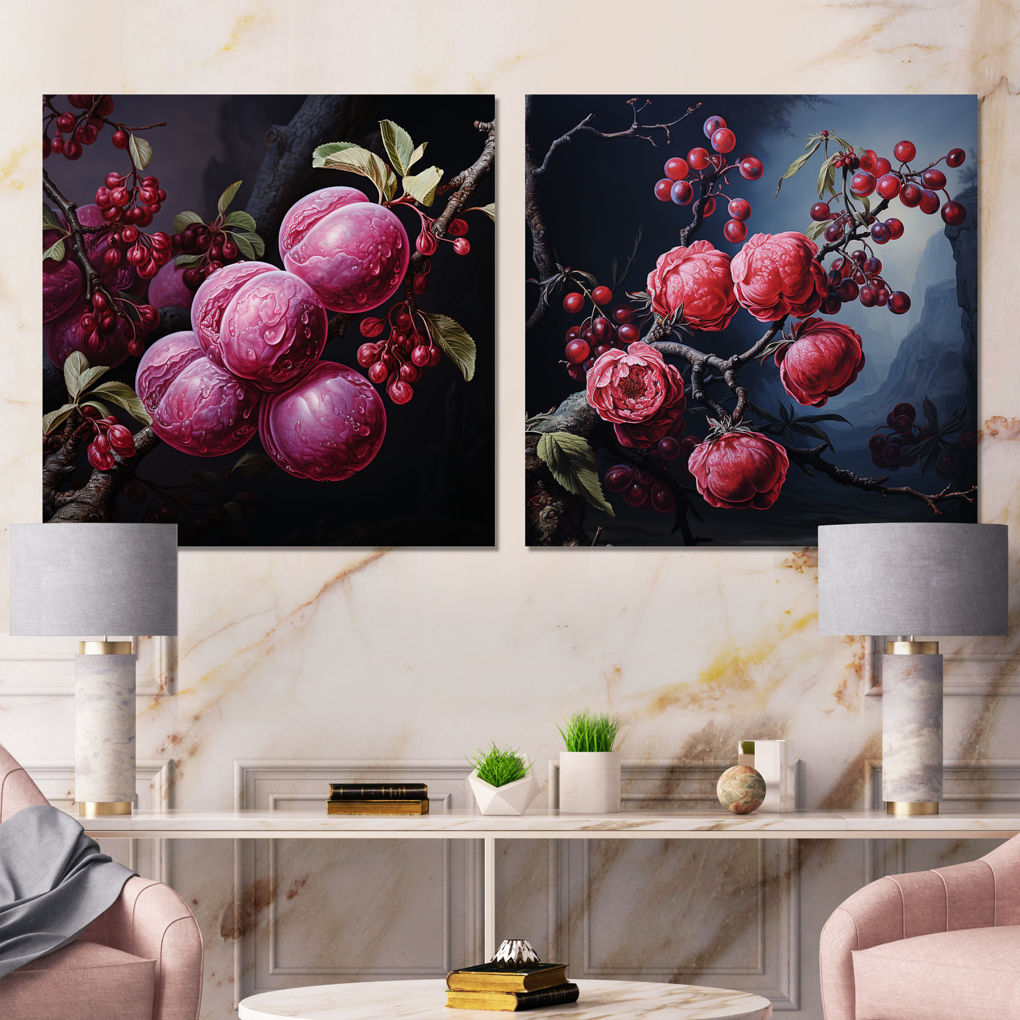 Red Barrel Studio® Renaissance Painting Of A Plum Fruit I - Fruits Wall ...