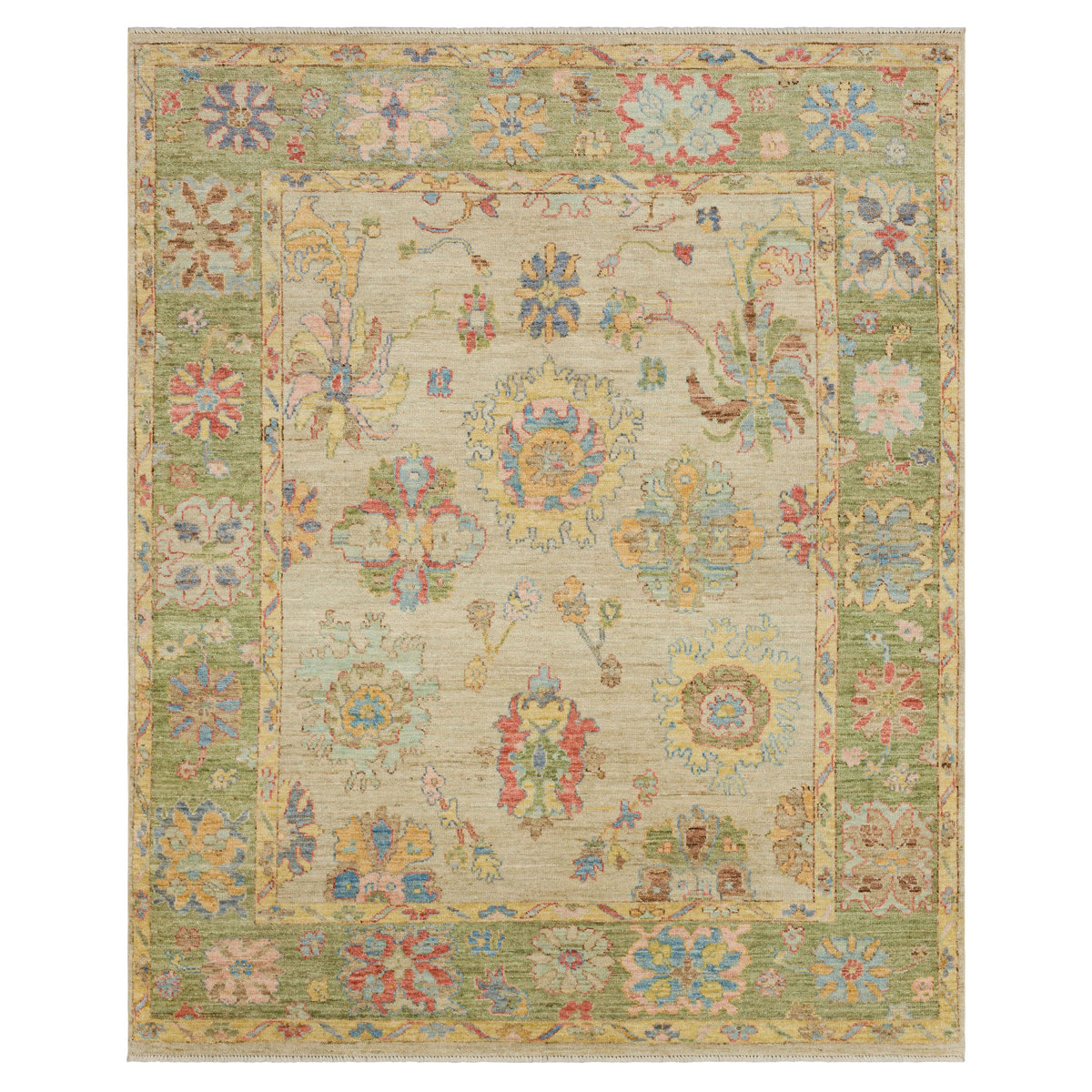 Karastan Rugs Mystique Beige Traditional Floral Area Rug | Wayfair