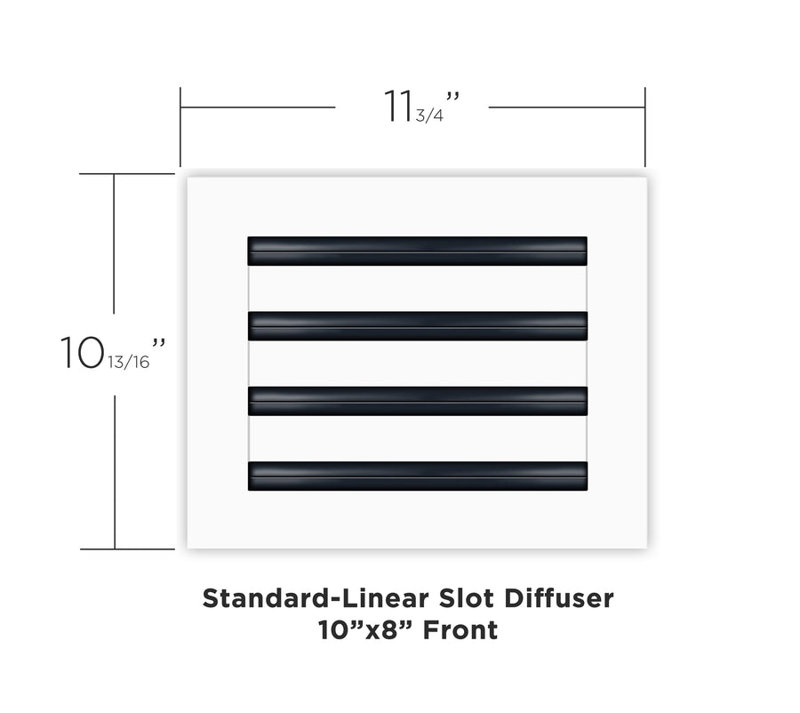 Texas Buildmart BUILDMART - 10x8 Modern AC Vent Cover - Standard Linear ...