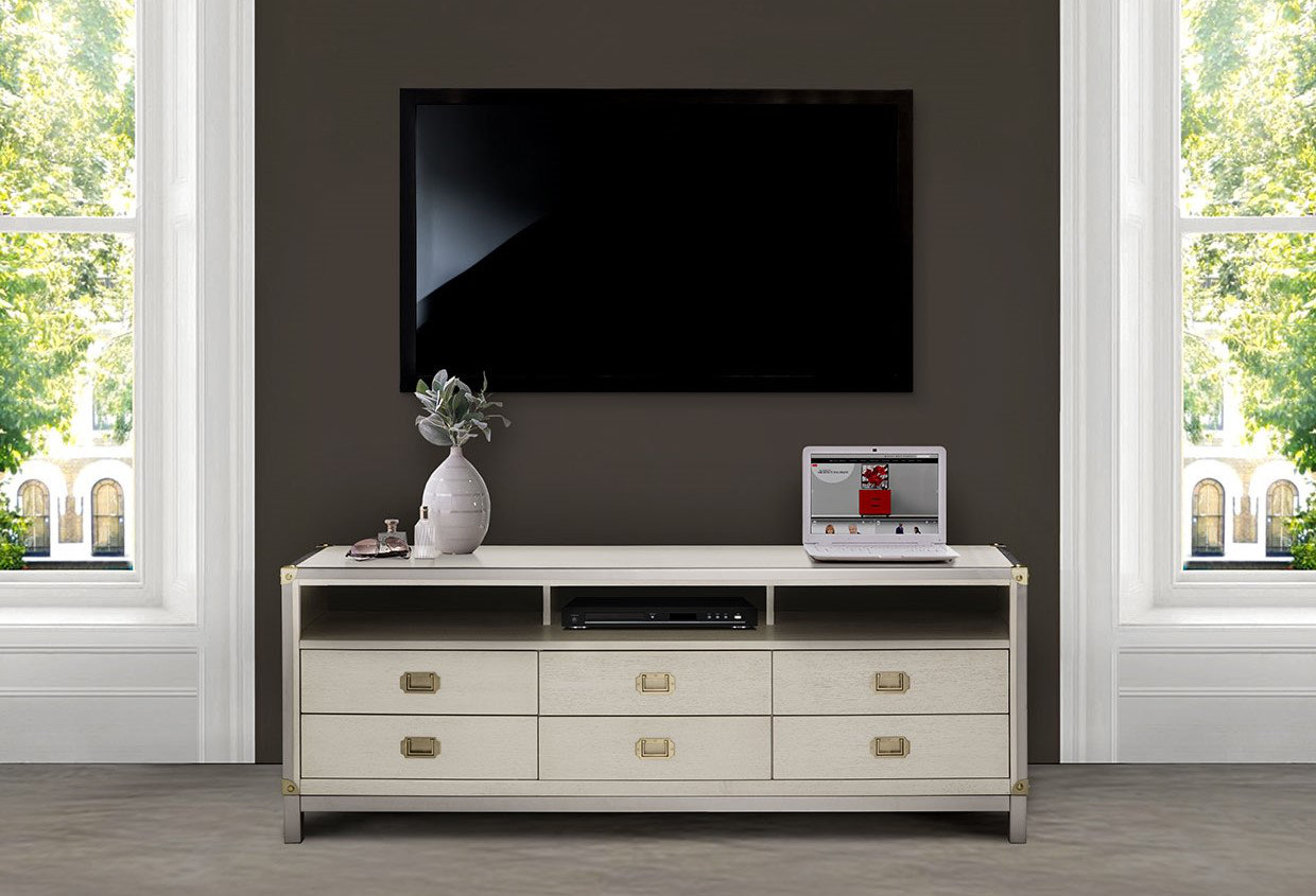 Michael Amini / Kathy Ireland Home Designs Menlo Station Solid Wood TV ...