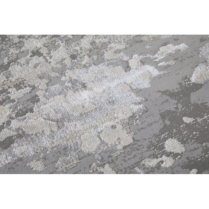 Trent Austin Design® Devia Metallic Silver Rug & Reviews | Wayfair