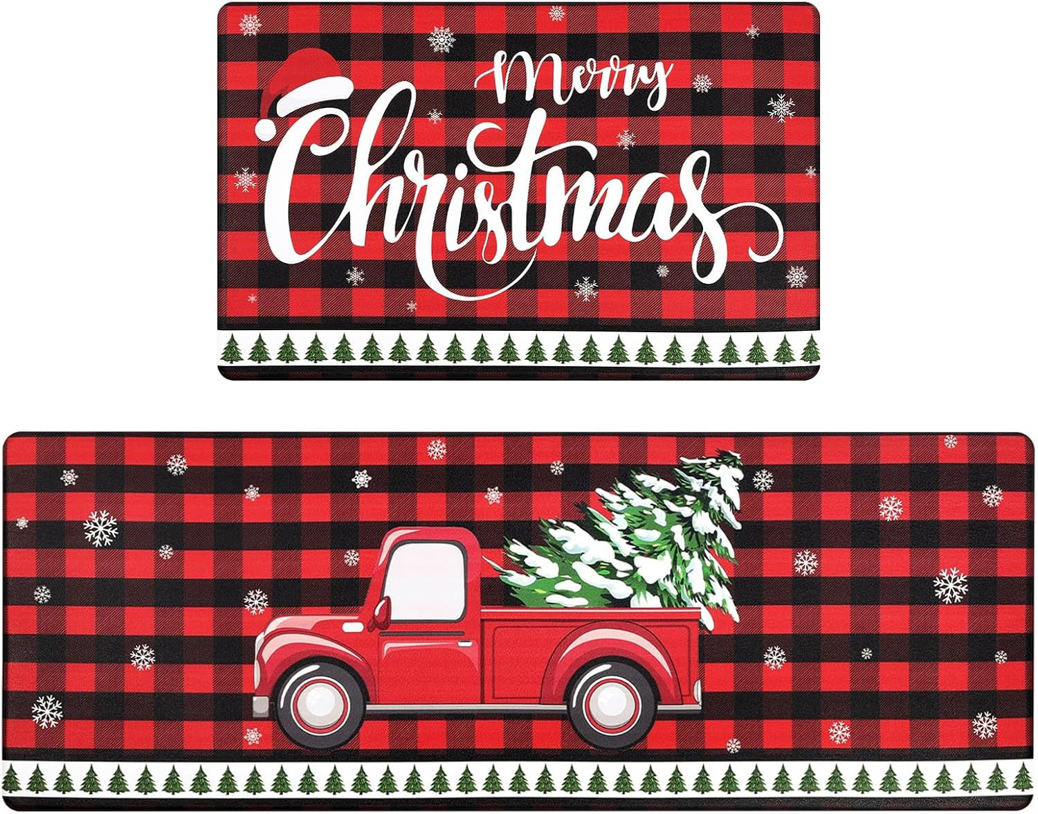 One Allium Way® Christmas Kitchen Rugs Set of 2 - Wayfair Canada