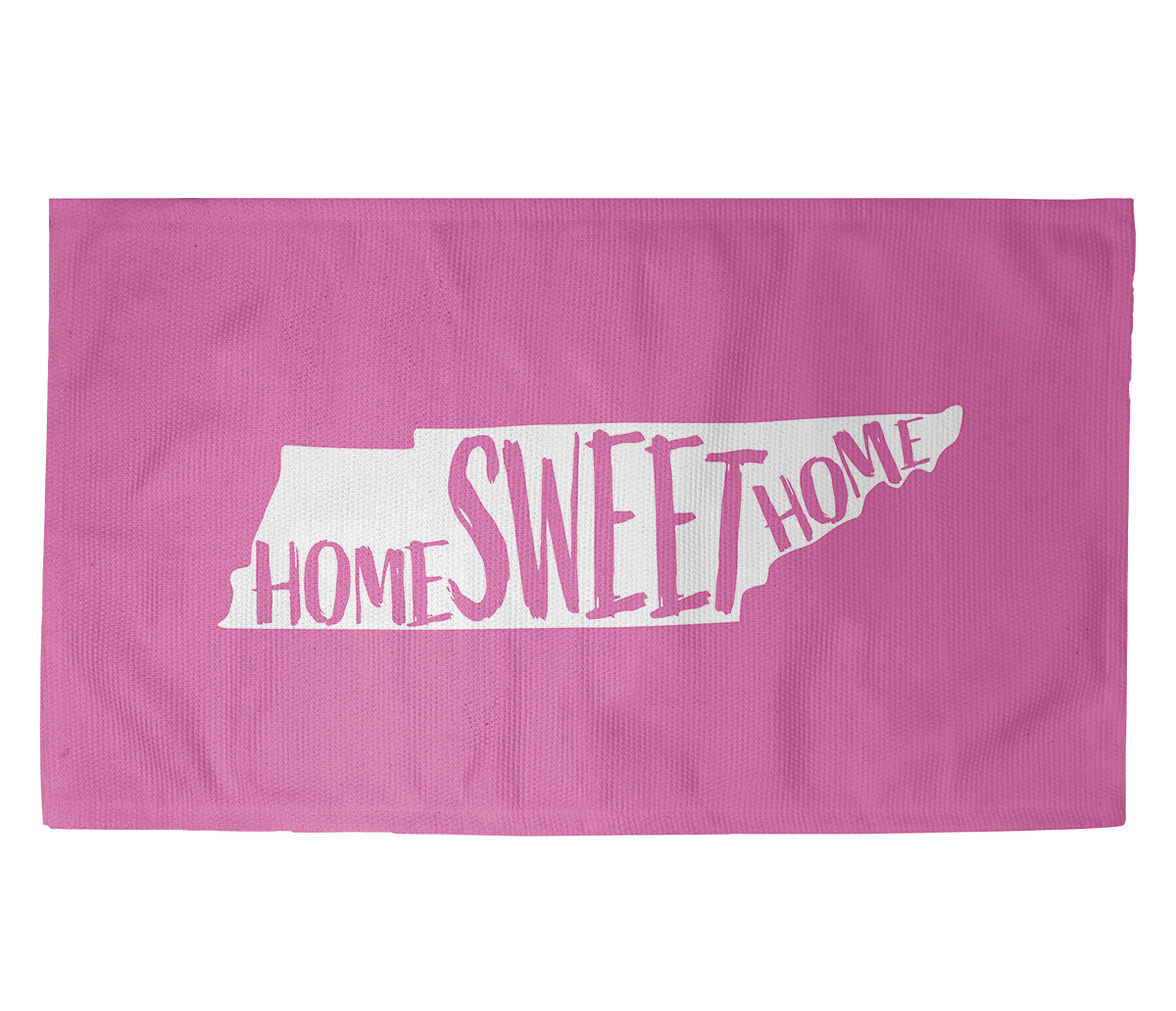 East Urban Home Home Sweet Tennessee Pink Area Rug | Wayfair