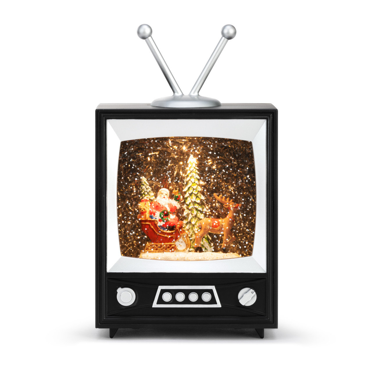 The Holiday Aisle® Lit Television With Holiday Program | Wayfair