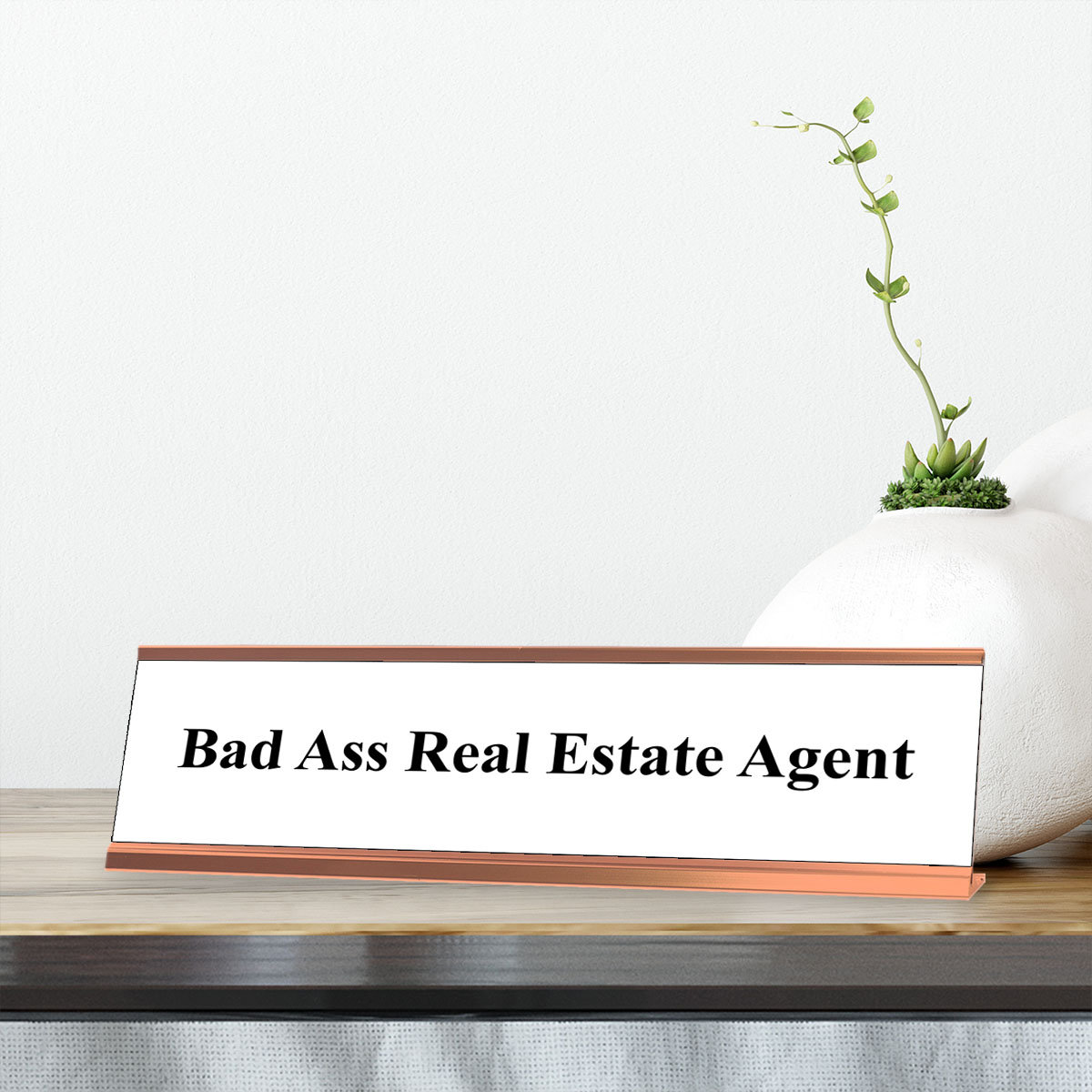 Signs ByLITA Bad Ass Real Estate Agent Desk Sign | Wayfair