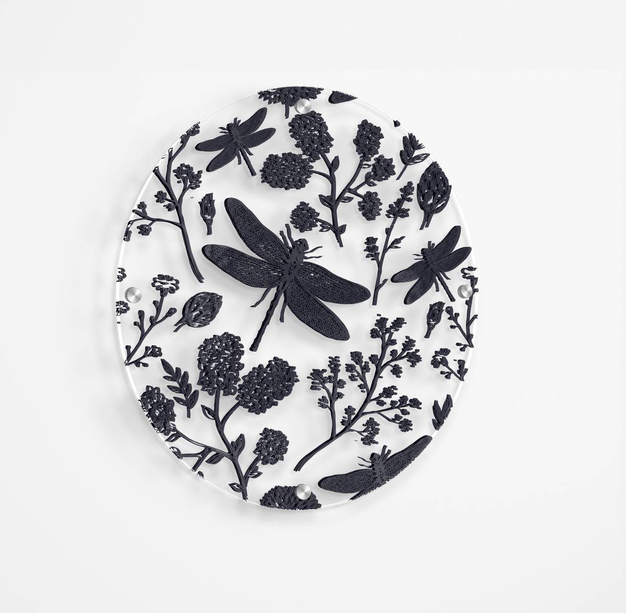 Wildon Home® Dragonfly Printed Transparent Acrylic Circle - Wayfair Canada
