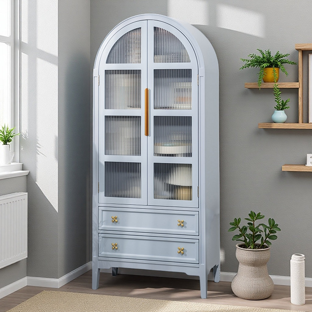marlao French Minimalist Style Display Cabinet | Wayfair