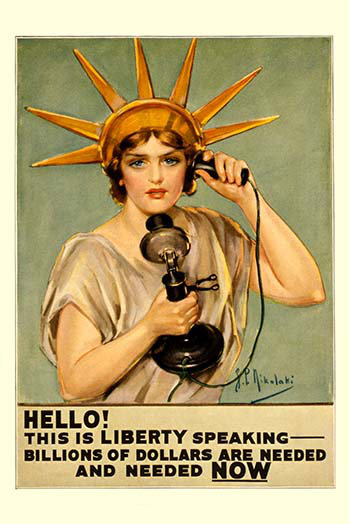 Buyenlarge 'Hello This is Liberty Speaking' by Z.P. Nikolaki Vintage ...