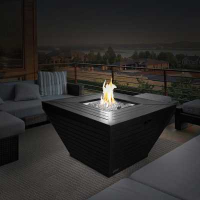 Sunbeam Premium Aluminum Propane/Natural Gas Fire Pit Table & Reviews ...