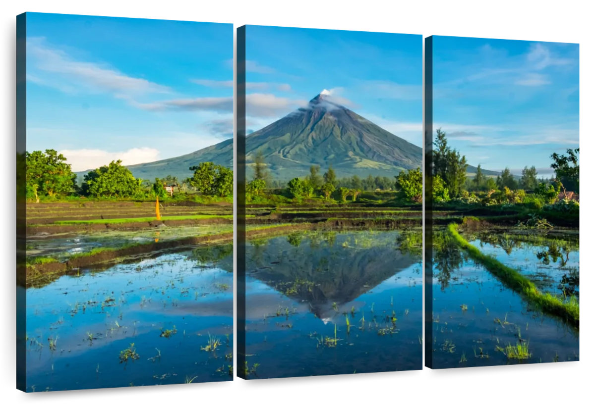 Ebern Designs Mayon Volcano Reflection | Wayfair