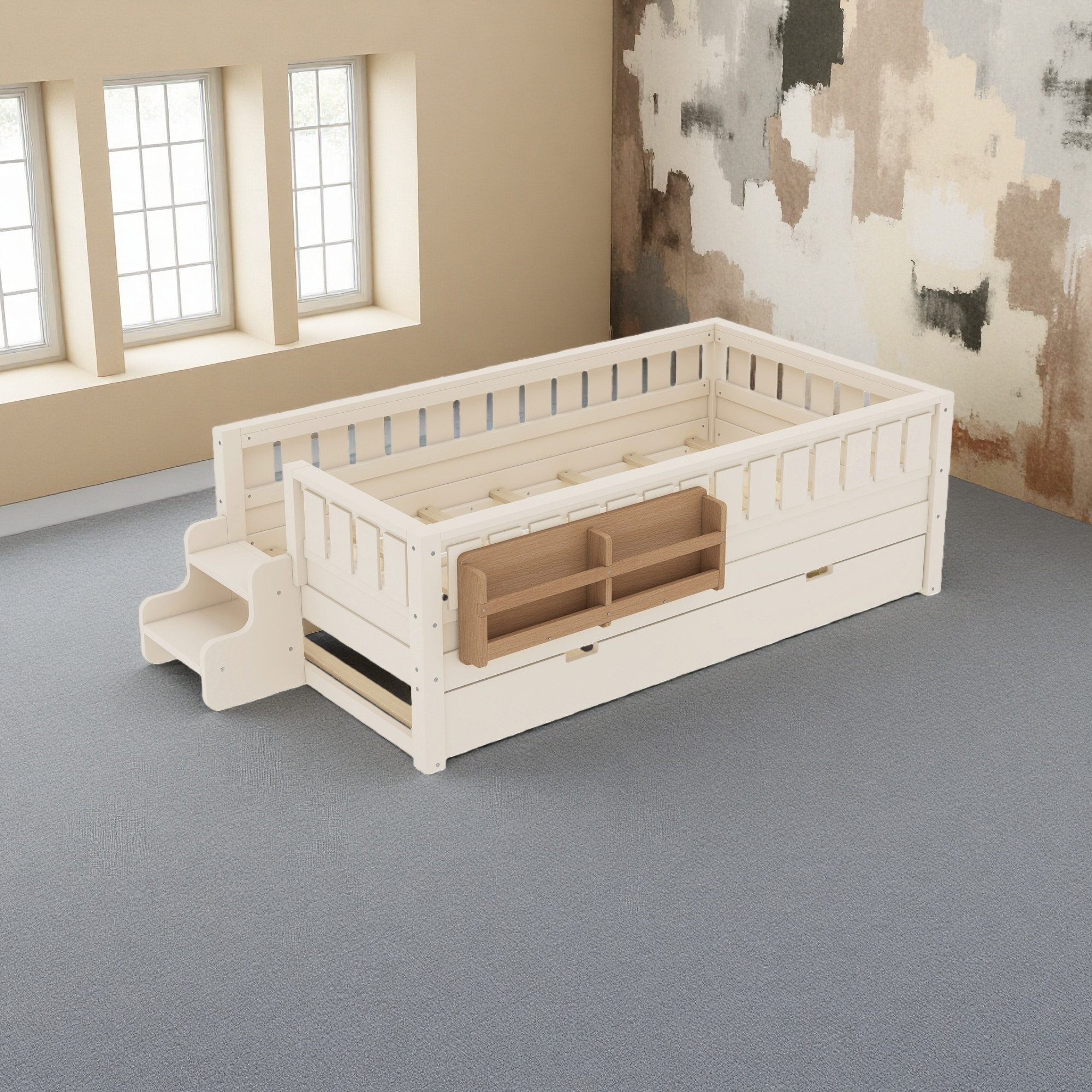 Harriet Bee With Built-In Bookshelves And Small Staircase, High-Quality ...