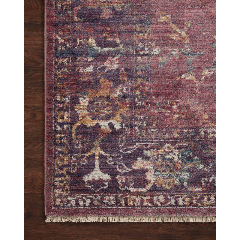 Lark Manor™ Febbas Oriental Purple Area Rug & Reviews | Wayfair