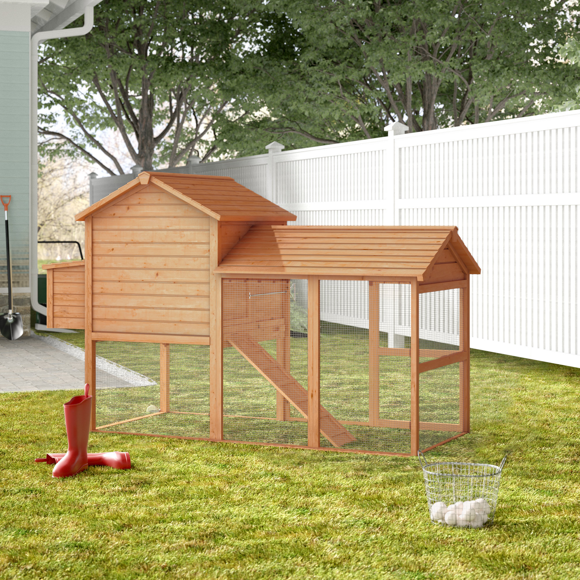 Tucker Murphy Pet™ Belinda Deluxe Portable Backyard Chicken Coop with ...