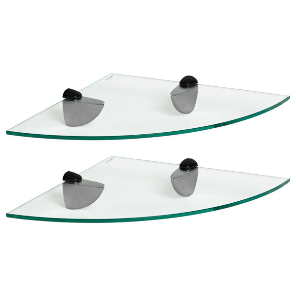 Floating Glass Shelves Harbour Housewares Floating Glass Bathroom ...