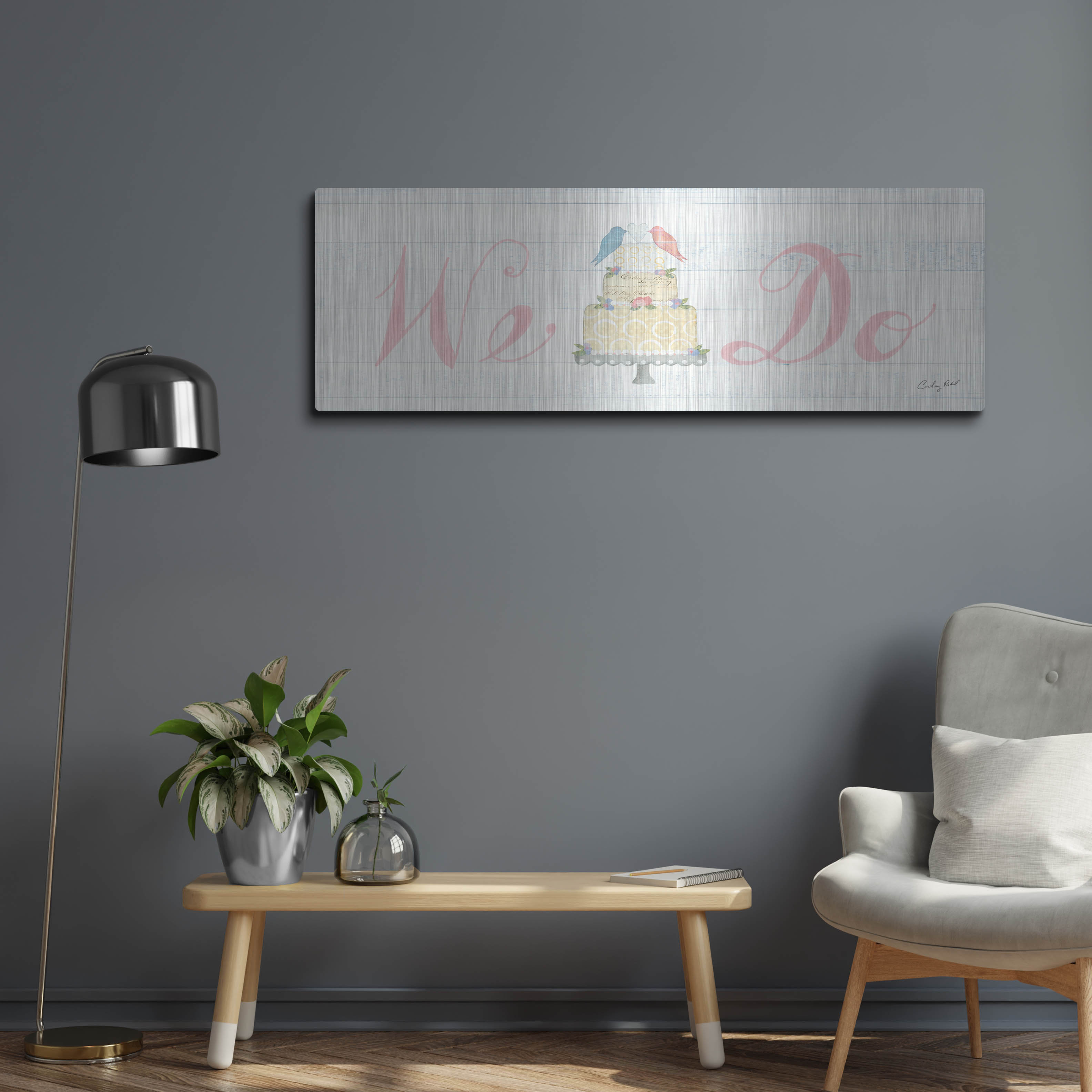 August Grove® " Lovebirds Sign II " by Courtney Prahl | Wayfair