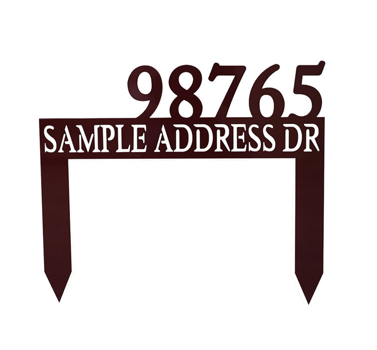Special Lite Products 34" x 30" Powder Coated Aluminum Address Yard ...