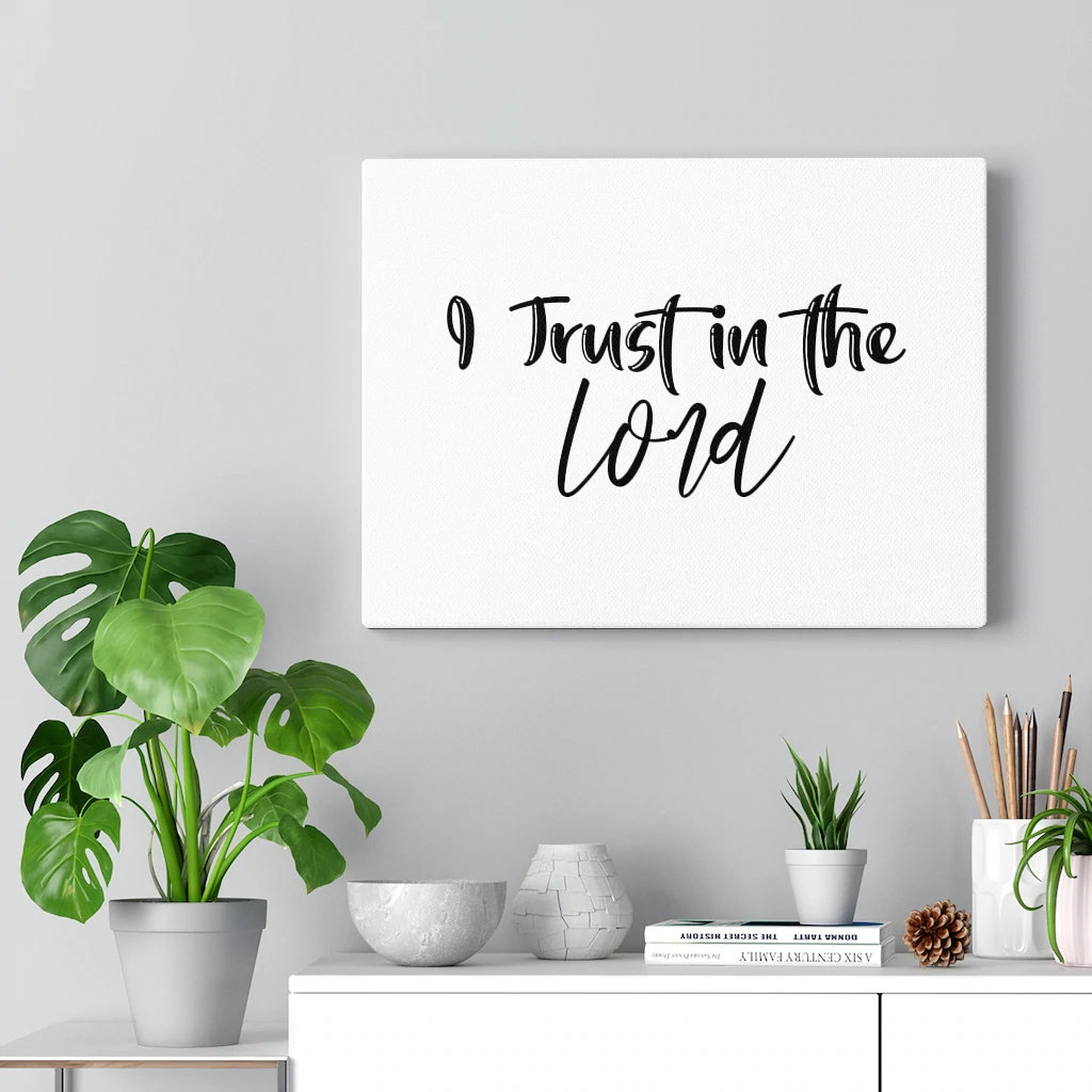 Trinx I Trust in The Lord Christian Wall Art Bible Verse Print Ready to ...
