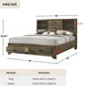Loon Peak® Dwain Solid Wood Platform 4 Piece Bedroom Set & Reviews ...