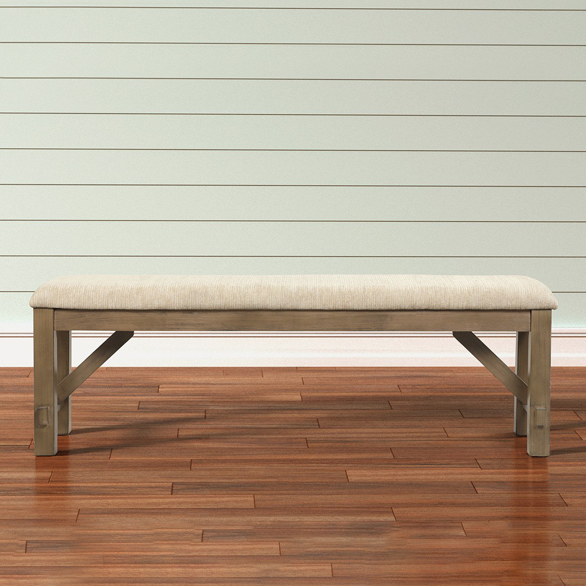 Gracie Oaks Brown Solid wood + Polyester Bench | Wayfair
