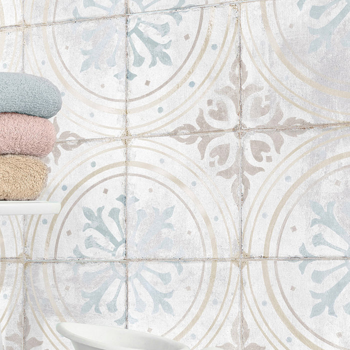 Merola Tile Barcelona 6" x 6" Porcelain Patterned Wall & Floor Tile ...