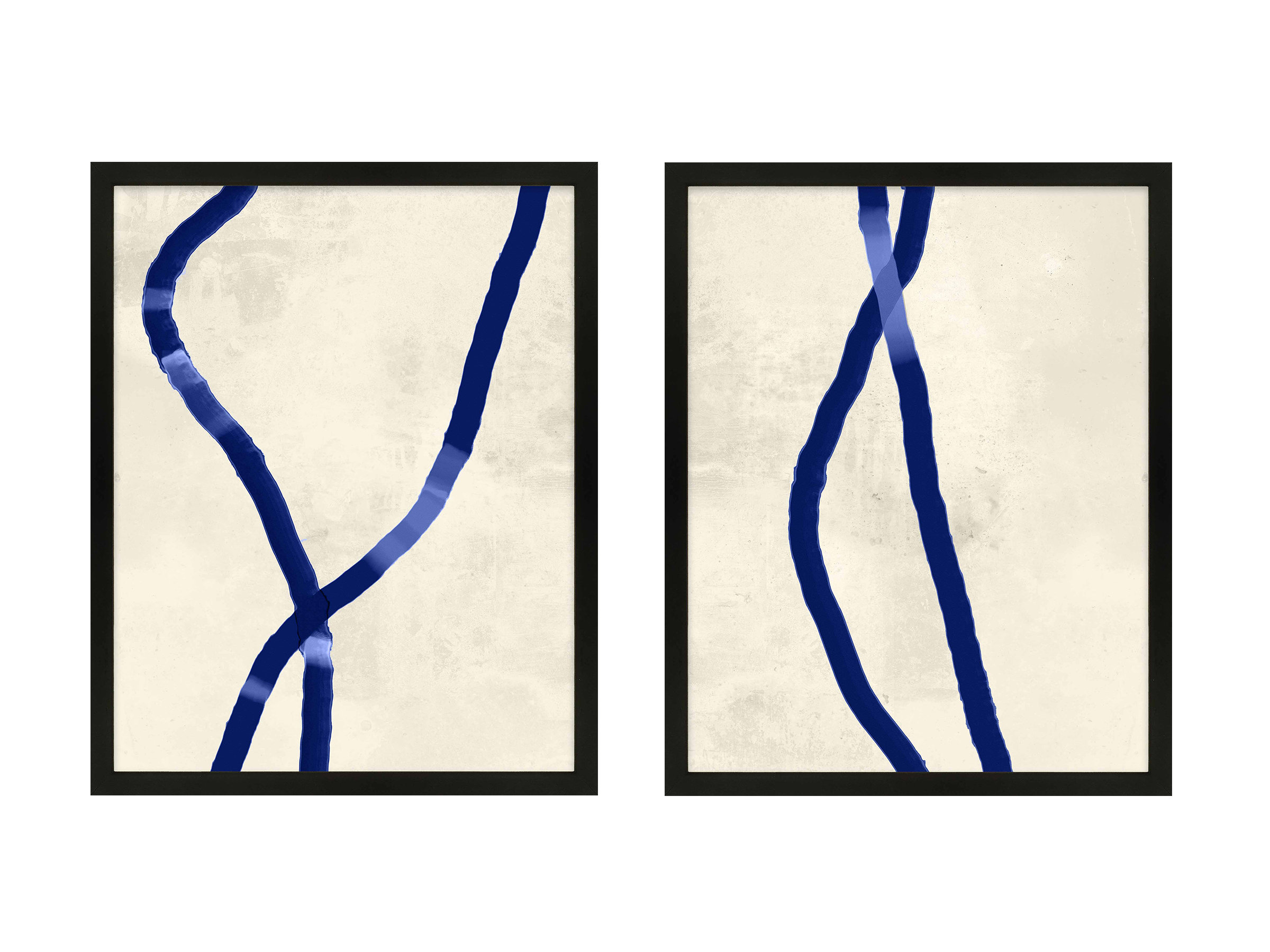 Lipman Art Blue Rope by Jacques Pilon - 2 Piece Single Picture Frame ...
