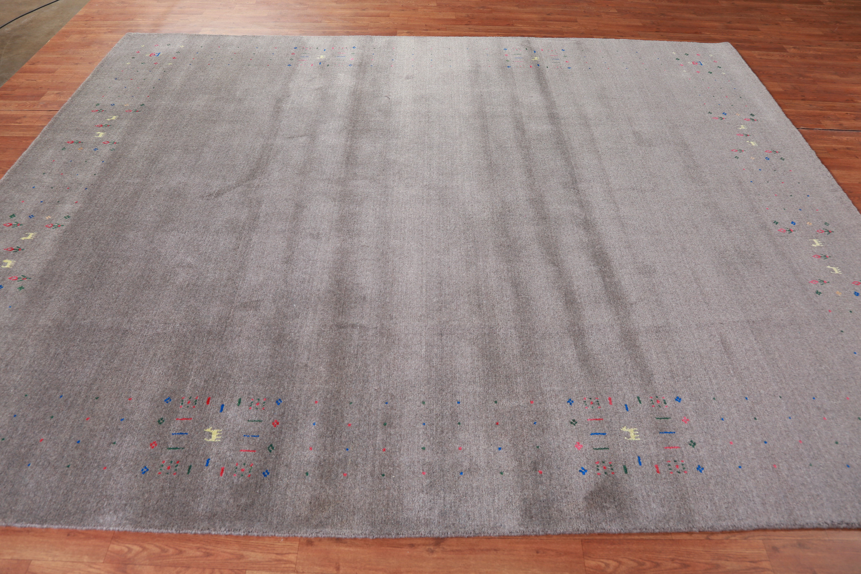 Hokku Designs Handmade Gray Gabbeh Indian Area Rug 8x10 | Wayfair