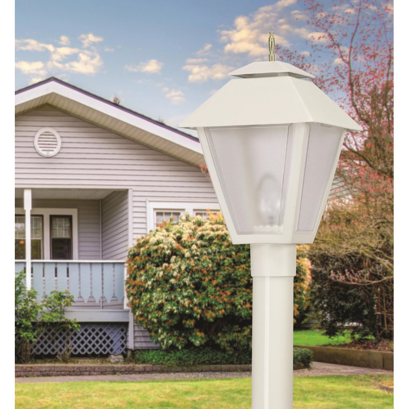 Solus Colonial Post Top Fixture with Frosted Beveled Lens 4000K | Wayfair