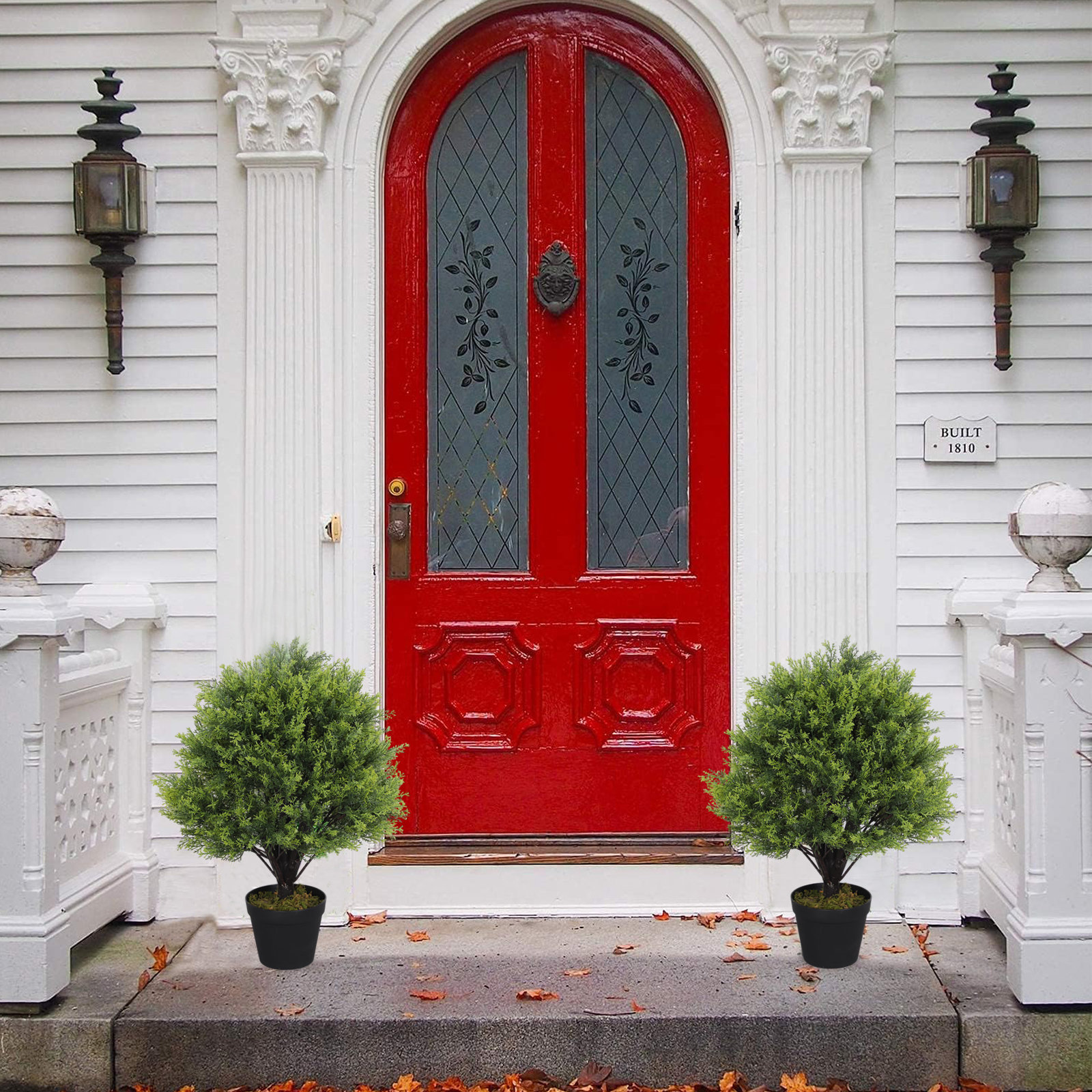 Primrue Levine Artificial Topiary Cedar Ball Tree 24'' Fake Cedar ...