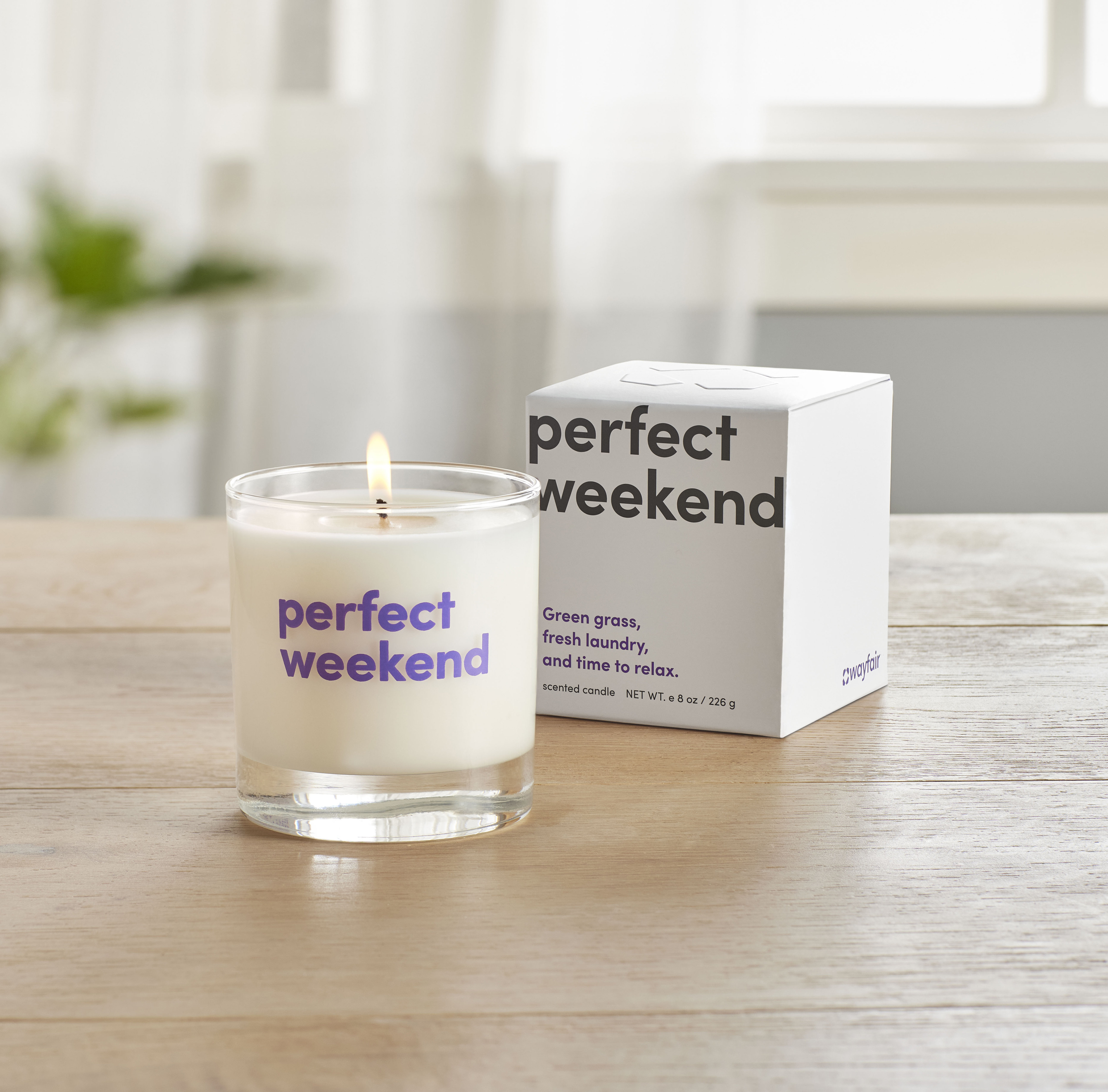 Wayfair Perfect Weekend Candle - Fresh Cut Grass and Clean Laundry by ...