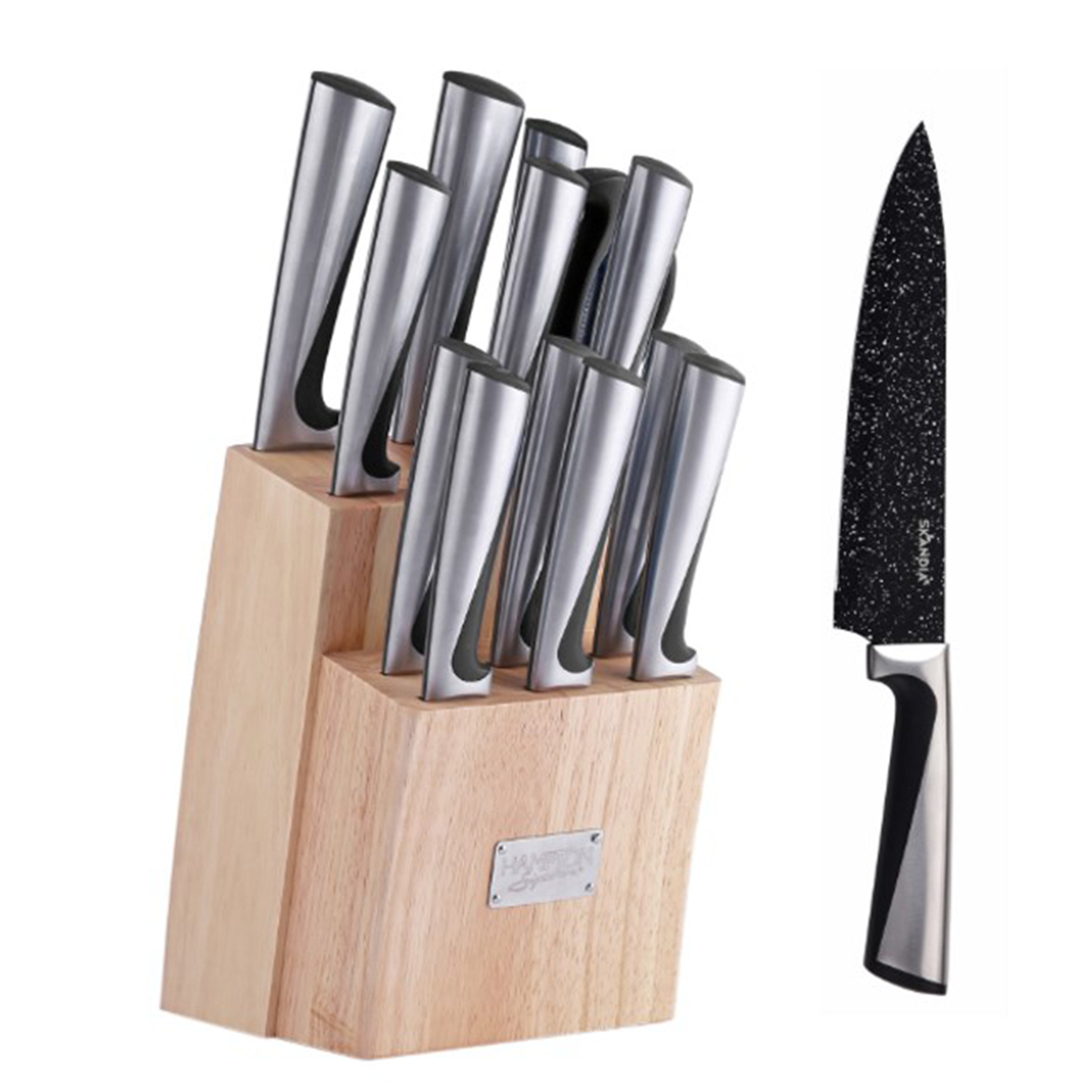 Hampton Signature Orion Stone 14 Piece Cutlery Block Set | Wayfair