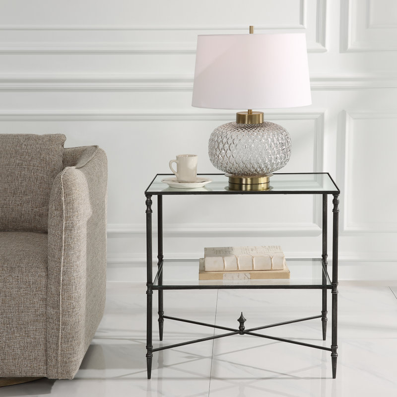Birch Lane™ Allenhurst Glass End Table & Reviews | Wayfair