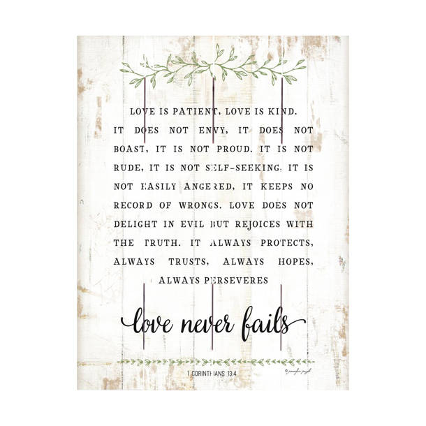 Trinx The Best Kind of Love - Wrapped Canvas Textual Art | Wayfair