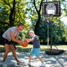 Yaheetech Height Adjustable Metal Portable Full-Size Basketball Hoop ...