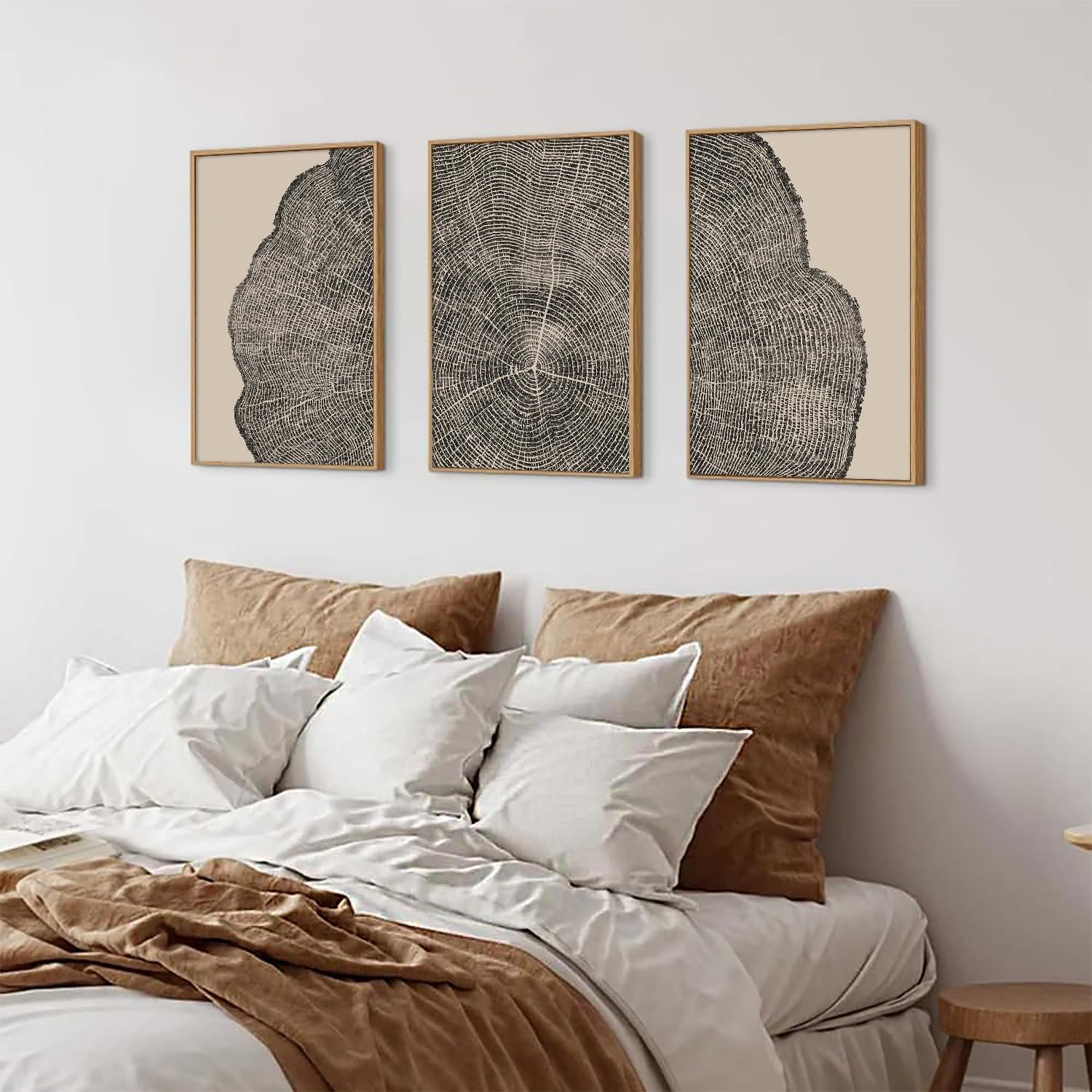 EPEWAY 3 Piece Wood Tree Ring Wall Art | Wayfair