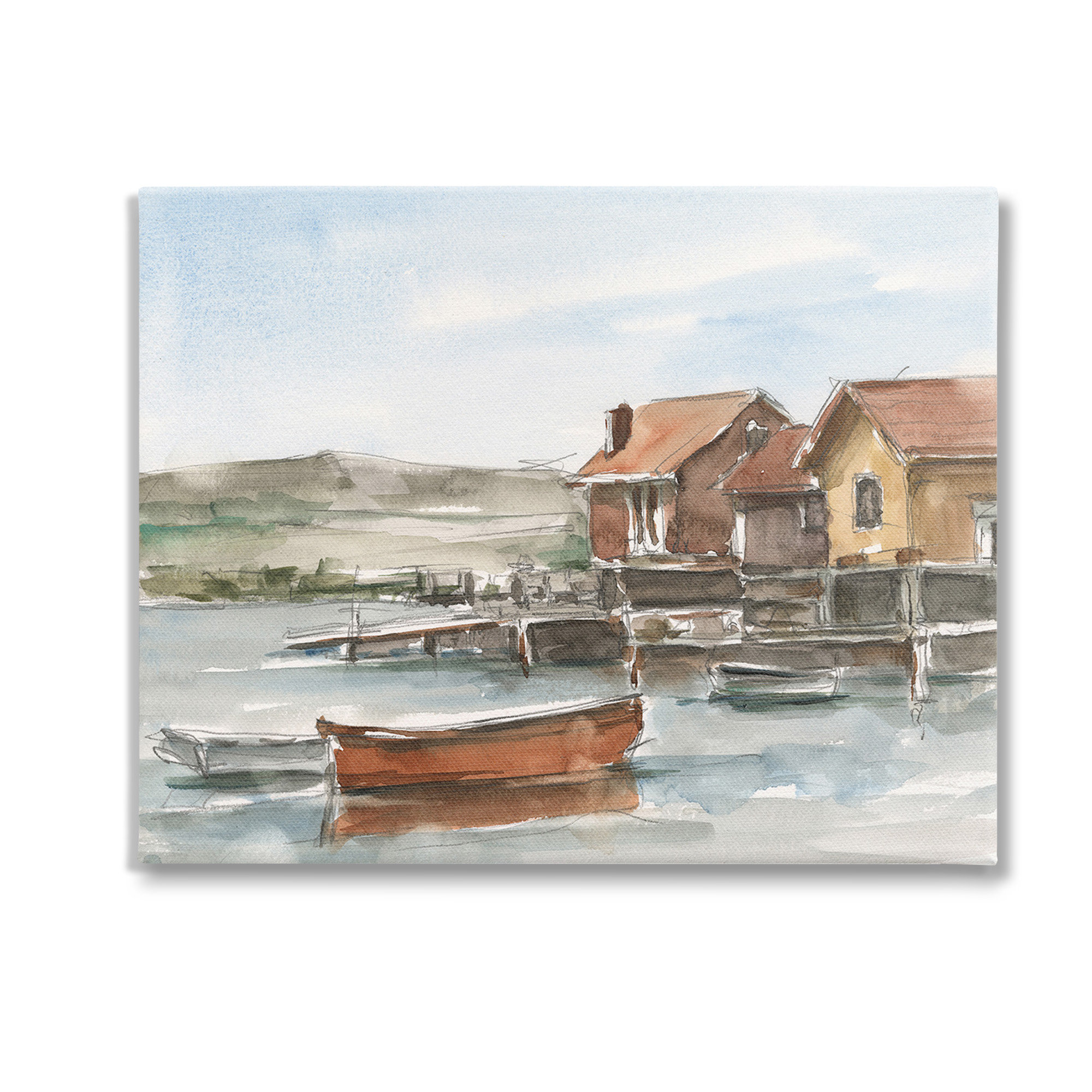 Breakwater Bay Lake House Boats Canvas Wall Art Design By Ethan Harper ...