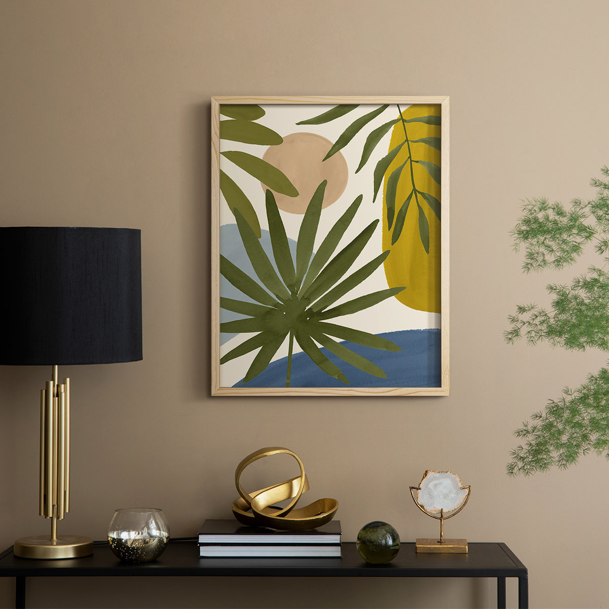 Bay Isle Home™ Tropica Tumble II Framed Print - Solid Wood | Wayfair