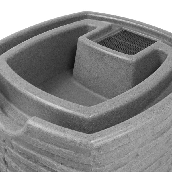 Good Ideas Impressions 50 Gallons Gal. Plastic Drainable Dual Overflow ...