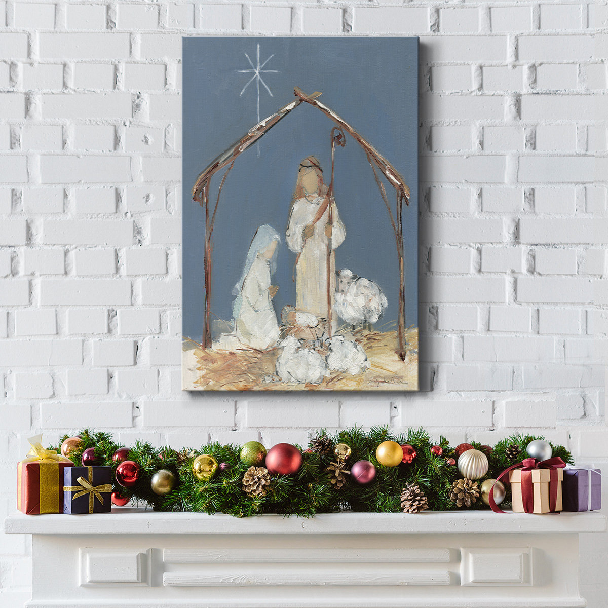 The Holiday Aisle® Twilight Nativity Prayer | Wayfair