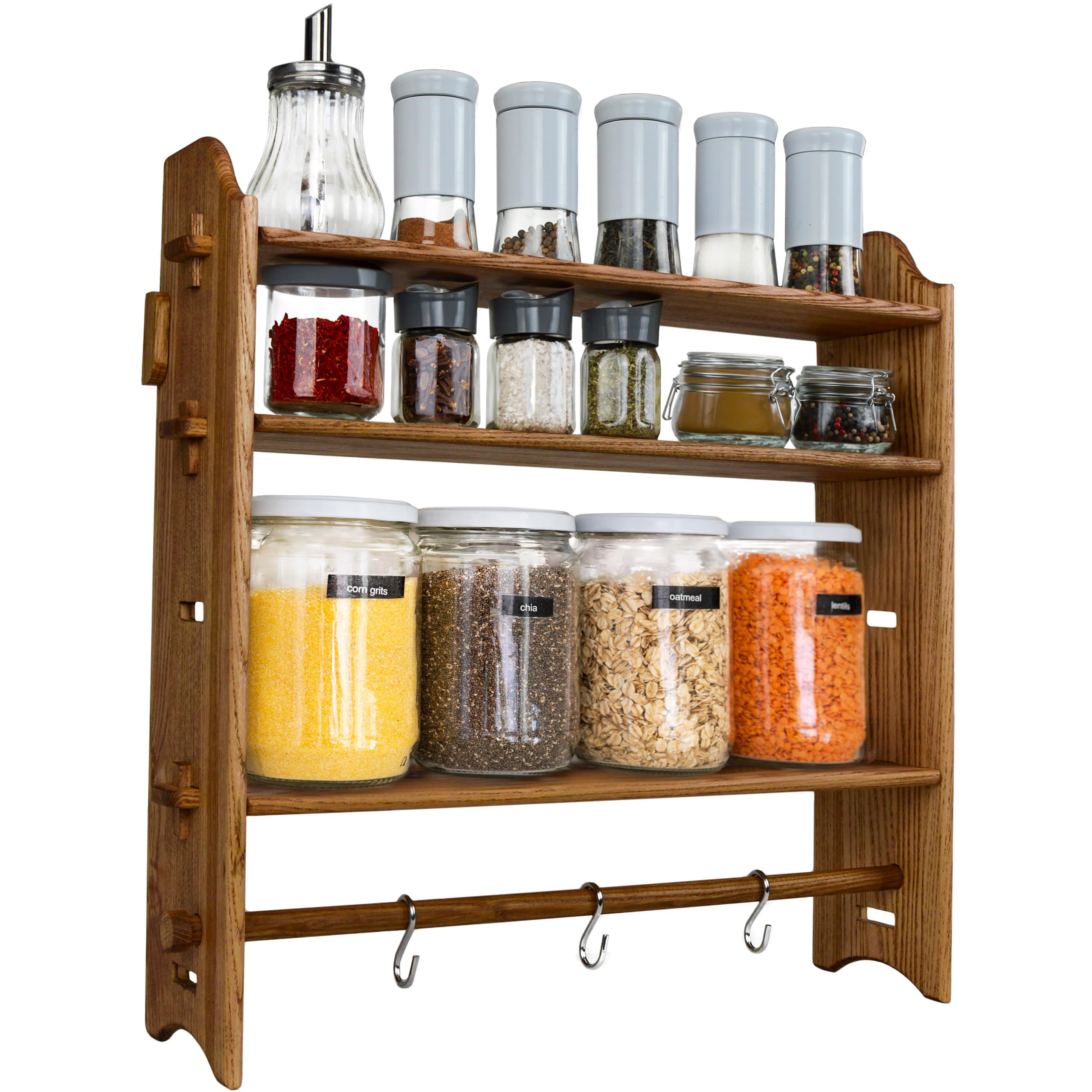 Loon Peak® Countertop Bamboo Spice Rack | Wayfair